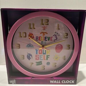 Pixar | Accessories | Nib Disney Pixar Inside Out Wall Clock With ...